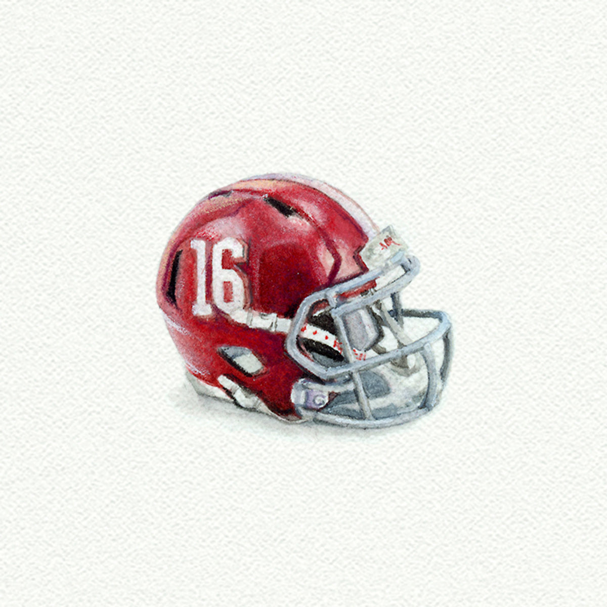 Alabama Football Helmet | karen libecap miniature painting – Karen Libecap